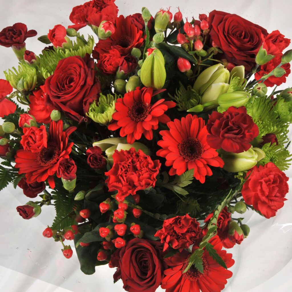 All Red Flower Bouquet | Homeland Florists