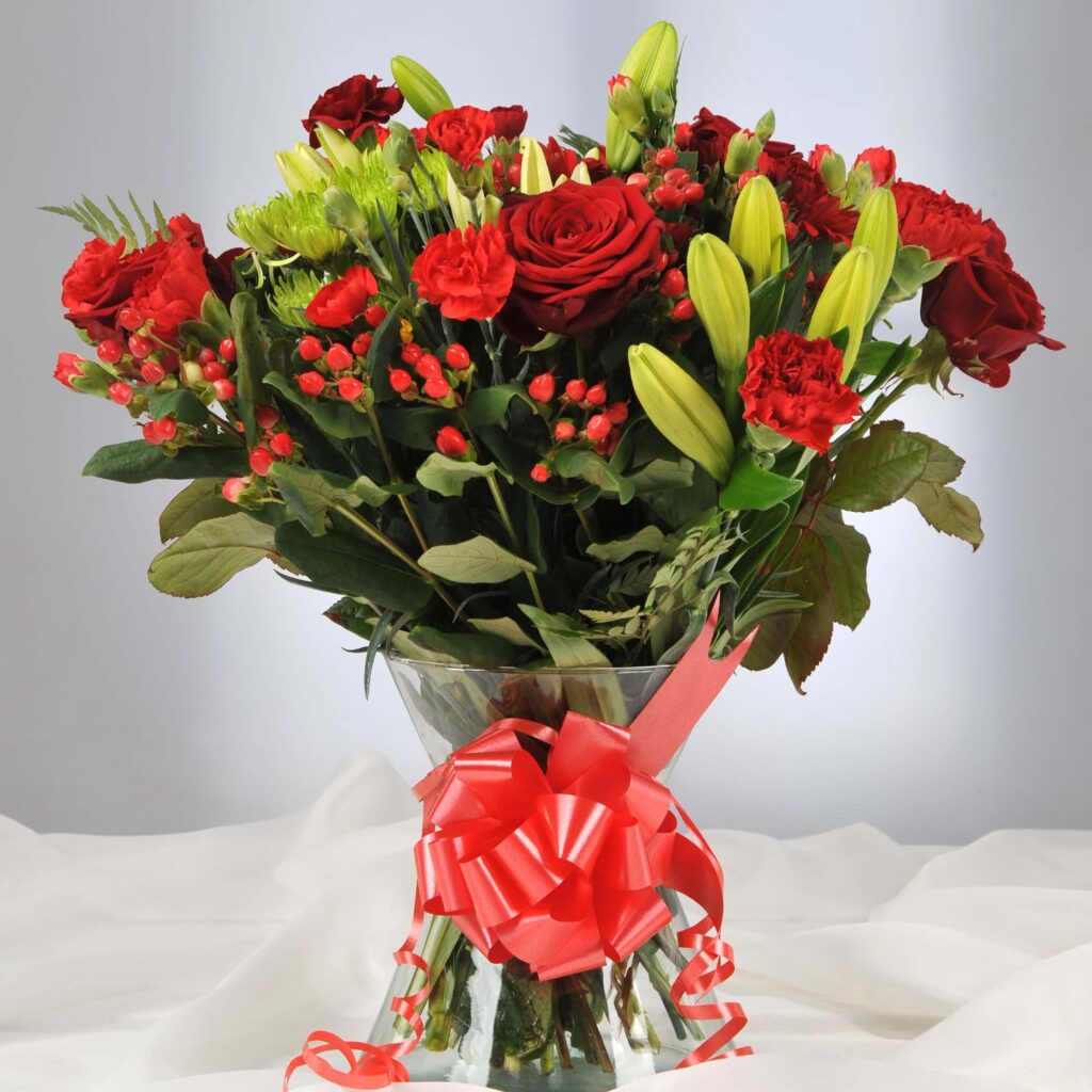 All Red Flower Bouquet | Homeland Florists