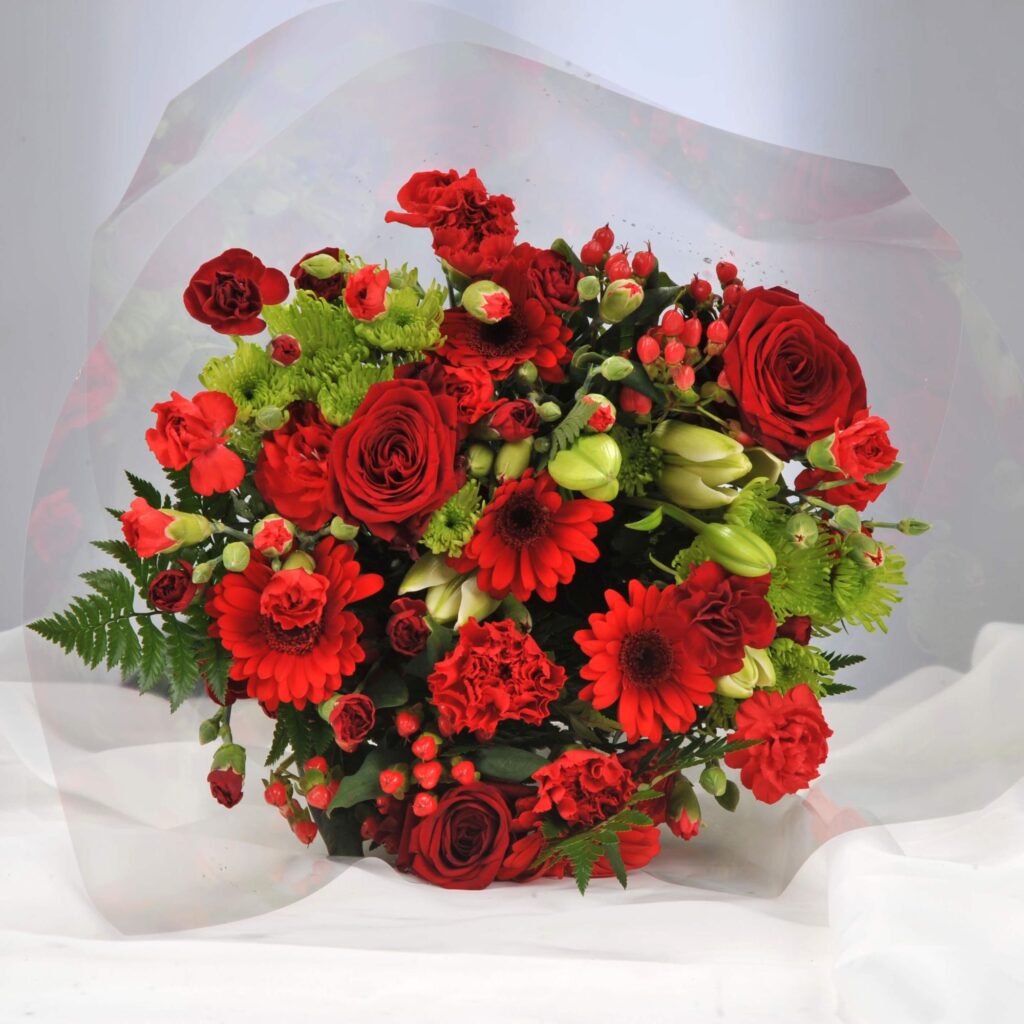 All Red Flower Bouquet | Homeland Florists